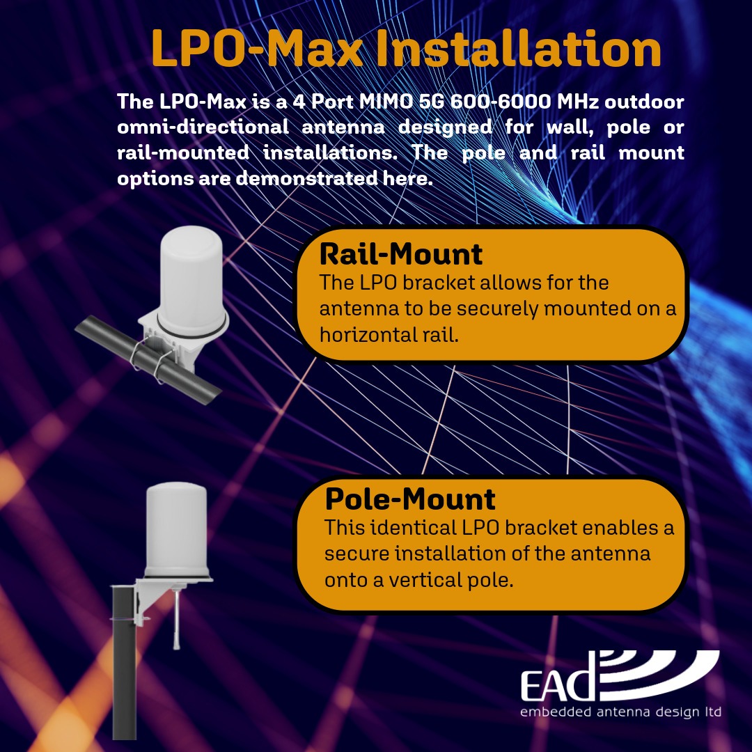 LPO-Max 5G antenna pole mounting options - EAD